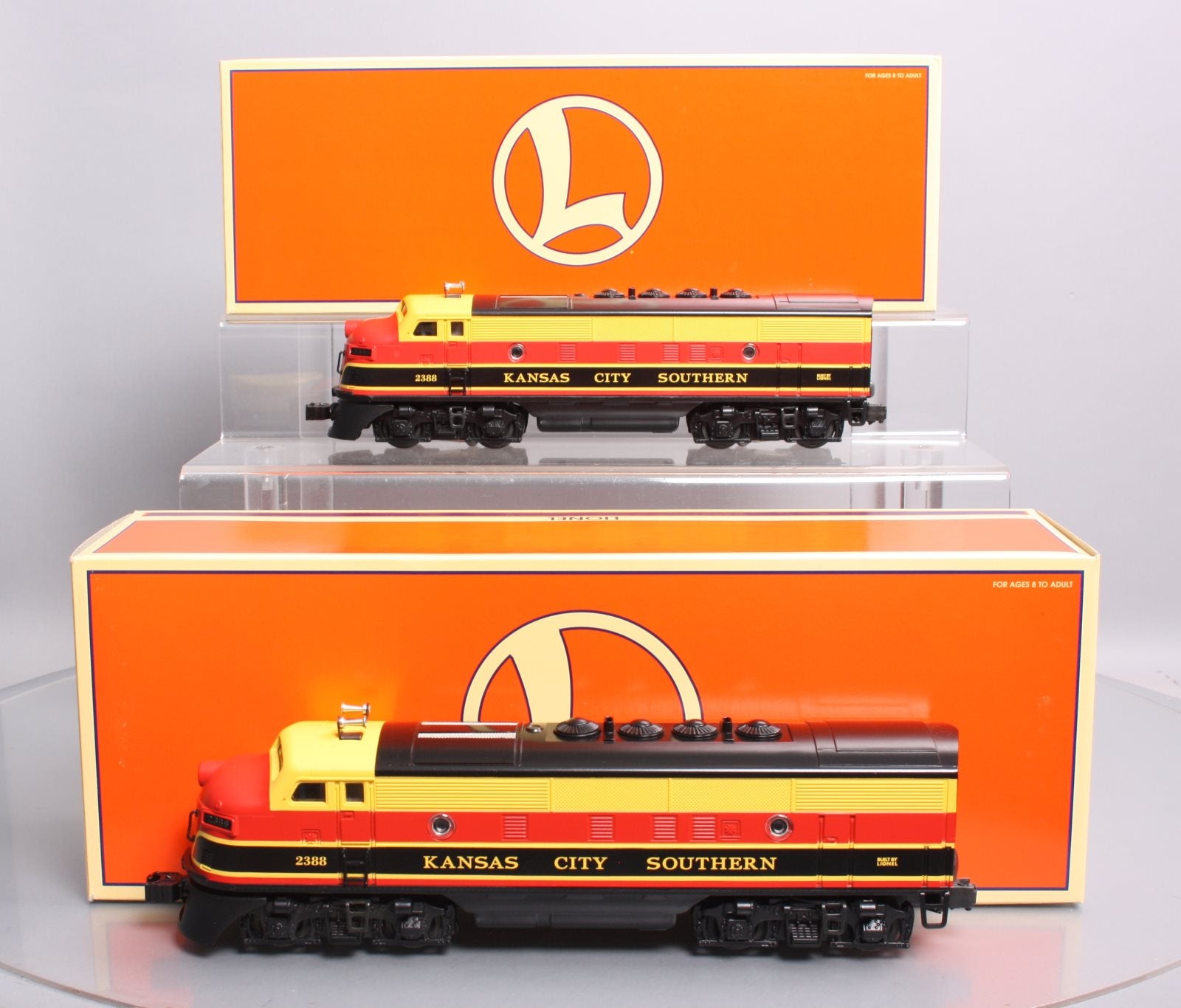 Lionel 6-14500 O Gauge KCS F3 AA Diesel Locomotive Set #2388 with Comm ...