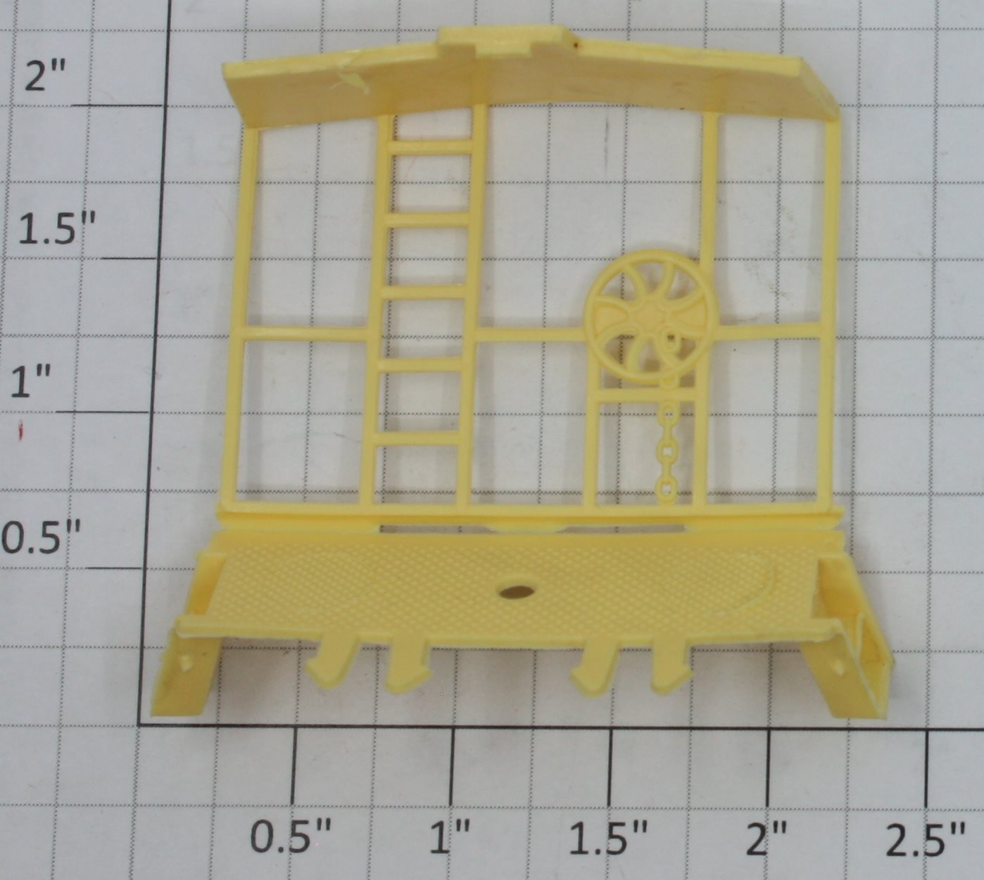 Lionel 16562-25 Pale Yellow Caboose End Platform With Brake Wheel – Trainz
