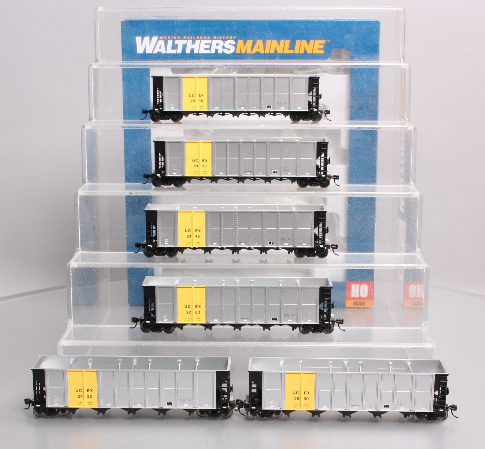 Walthers 910-56857 HO UCEX 50' RD-4 Hopper Cars (6-Pack) – Trainz