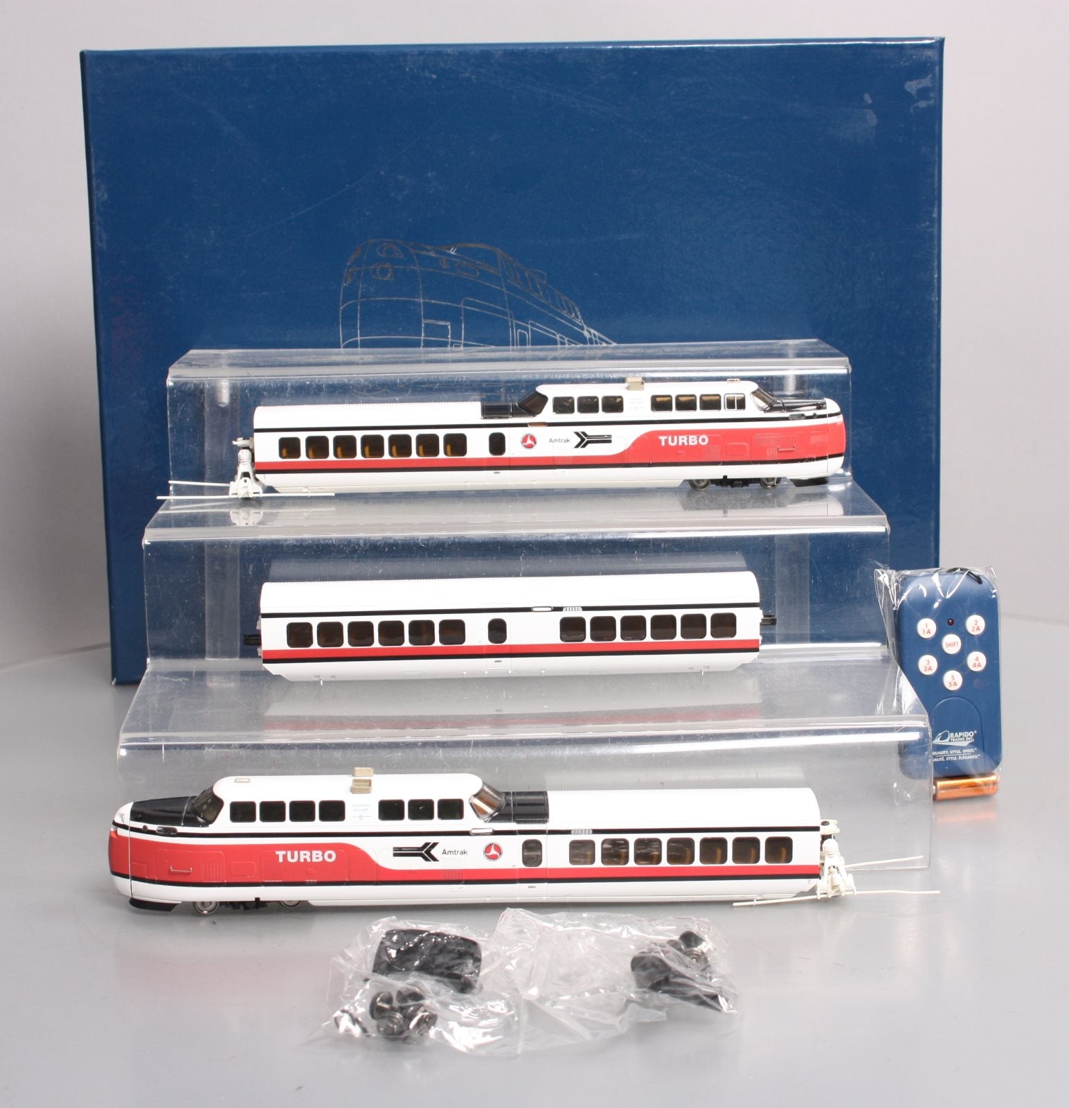 Rapido Trains 200003 HO Scale Amtrak TurboTrain Early Diesel Passenger ...