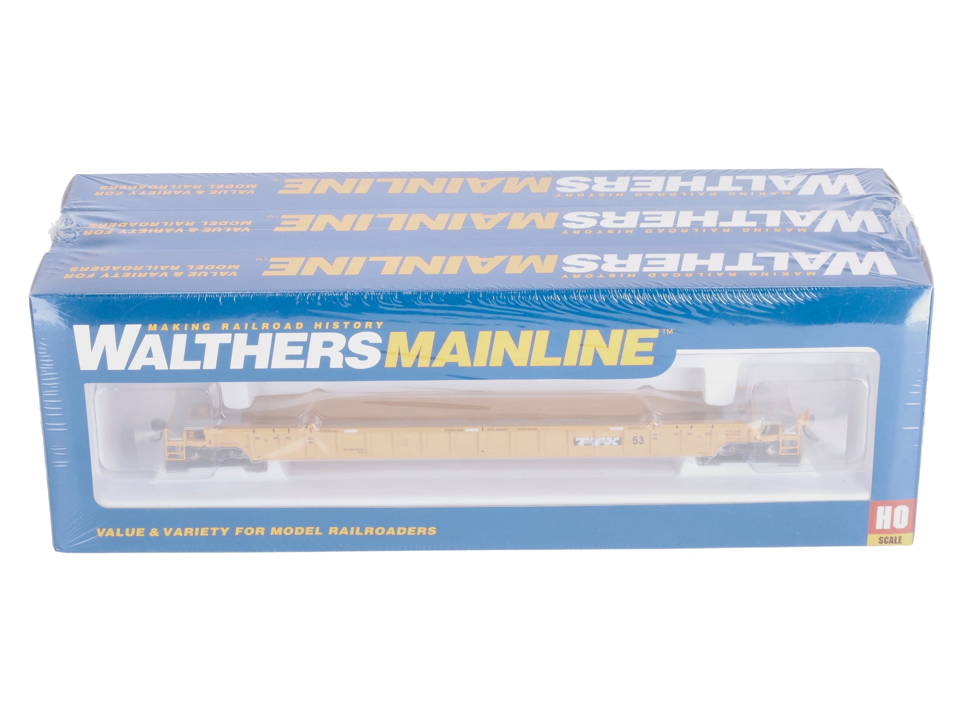 Walthers 910-55056 HO Scale 53' NSC Well Car (3 Unit) #620539 – Trainz