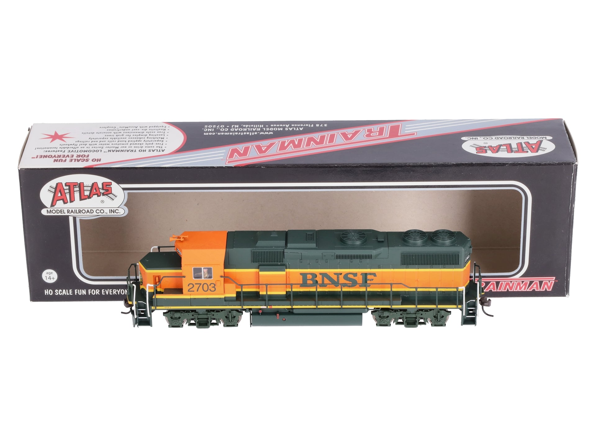Atlas 10000936 HO Scale BNSF GP39-2 Phase II Diesel Locomotive #2703 ...