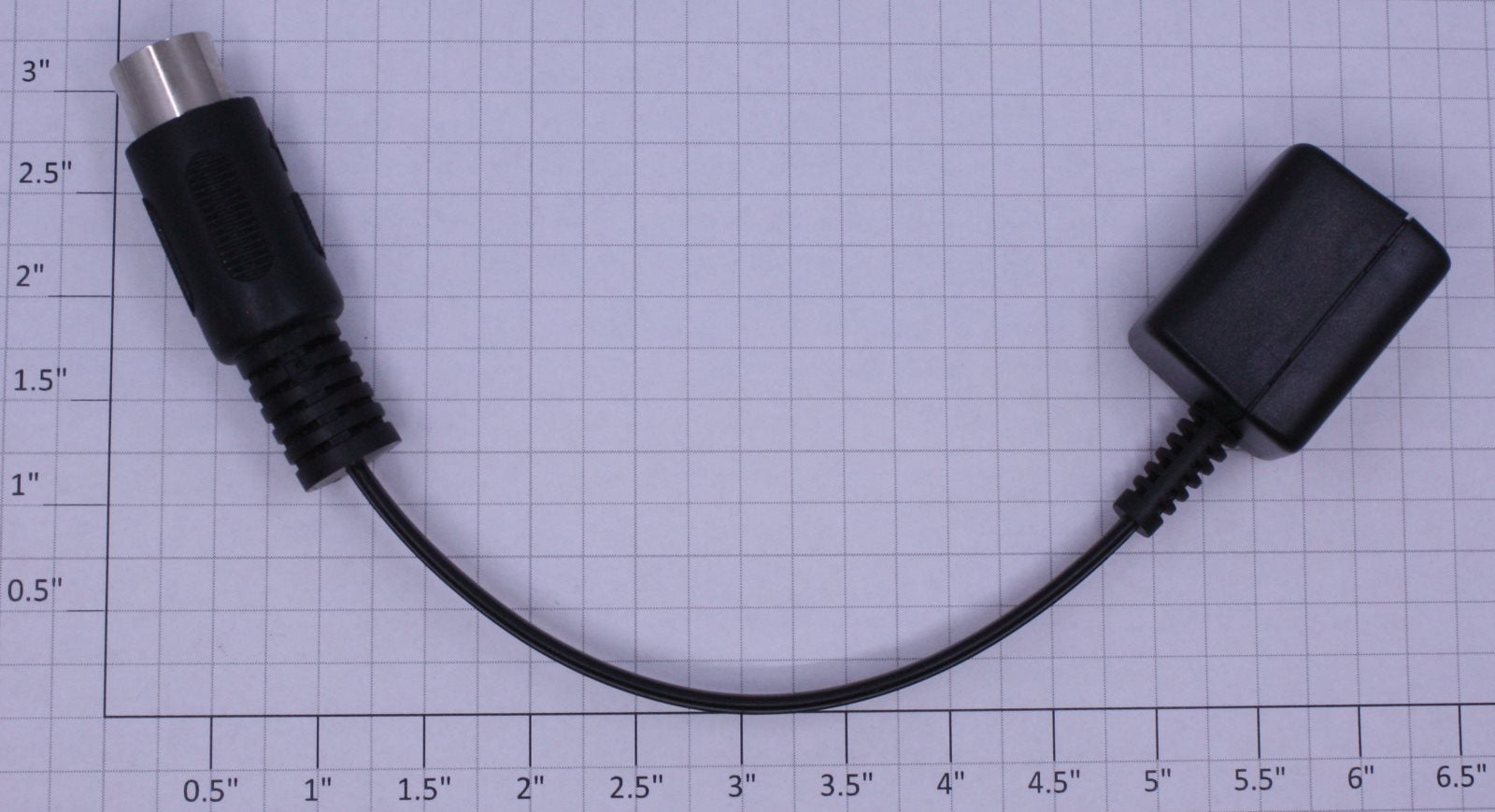 MRC AD400 DCC Prodigy Advance 5-Pin Din Plug to 6-Conductor Female Jac ...