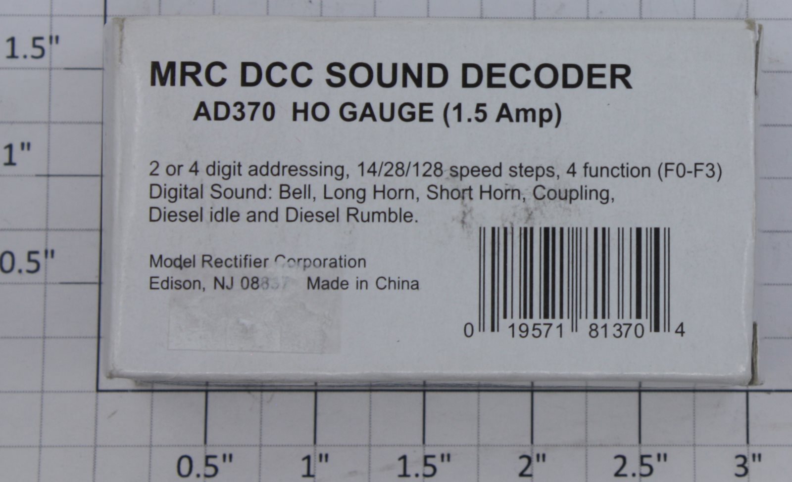 MRC AD370 HO Gauge DCC Sound Decoder in Seperate Sale Box – Trainz