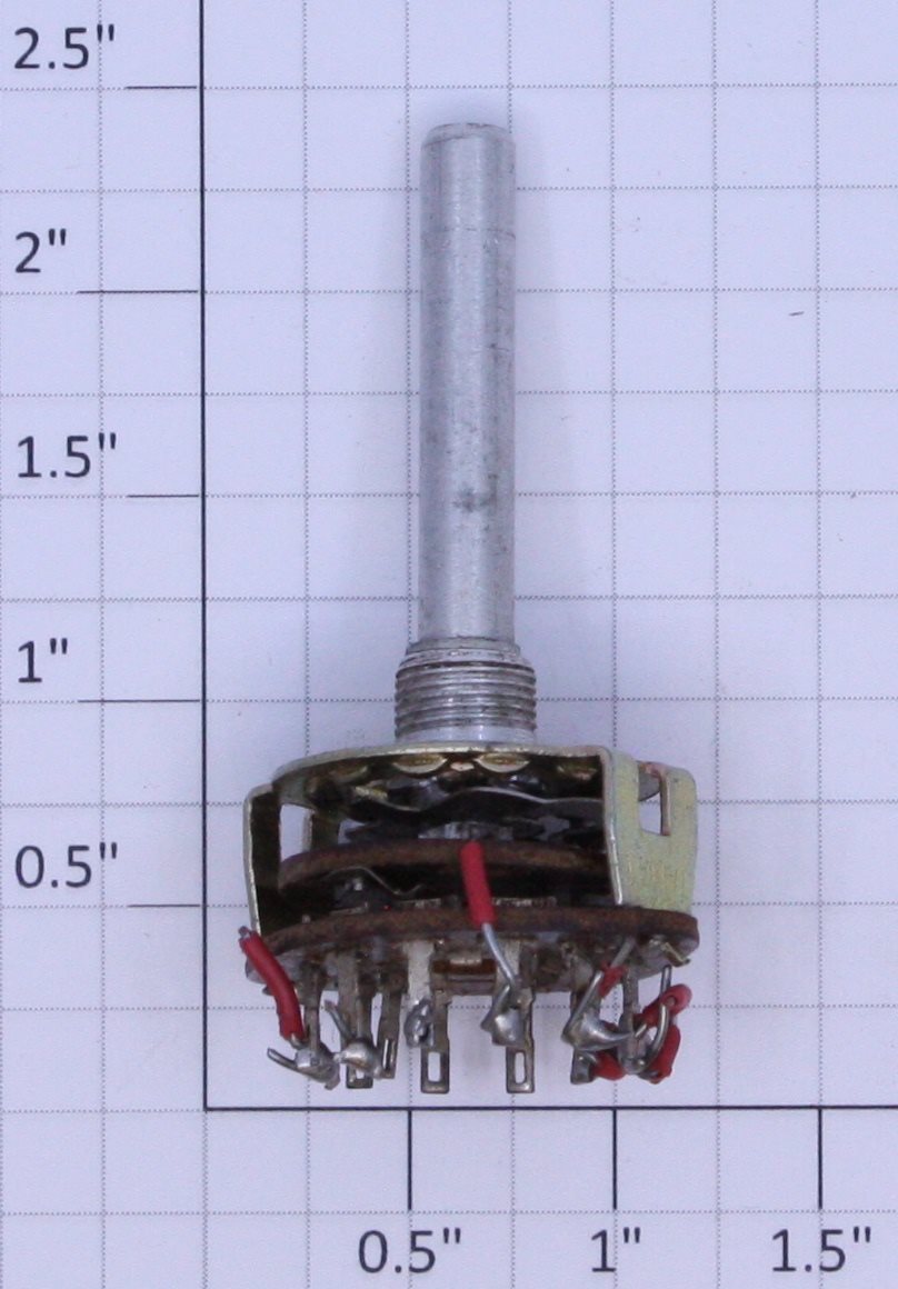 Acme 1002-06 Single Pole 12 Position Switch with Straight Long Shaft ...
