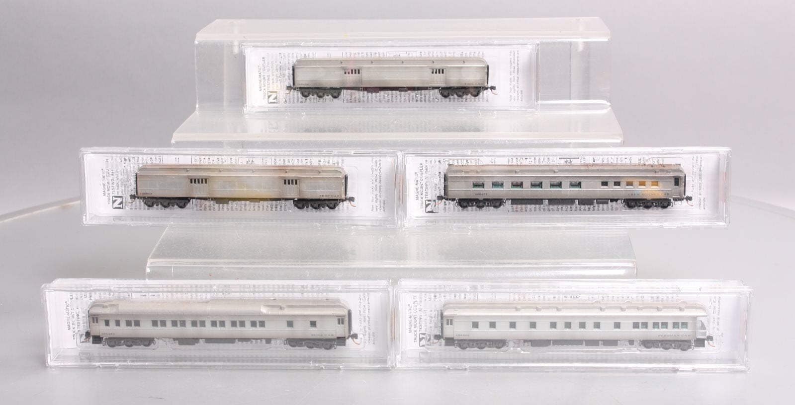 Micro-Trains 99301360 N MOW Pullman Heavyweight Work Train (Set of 5 ...