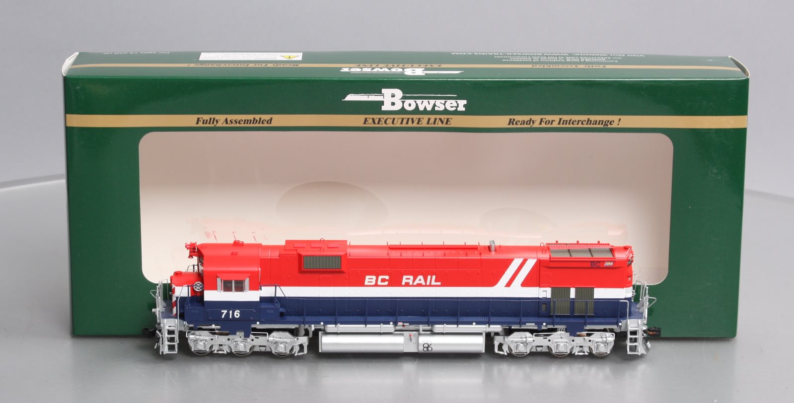 Bowser 24871 HO Scale BC Rail M630 Diesel Locomotive #716 – Trainz