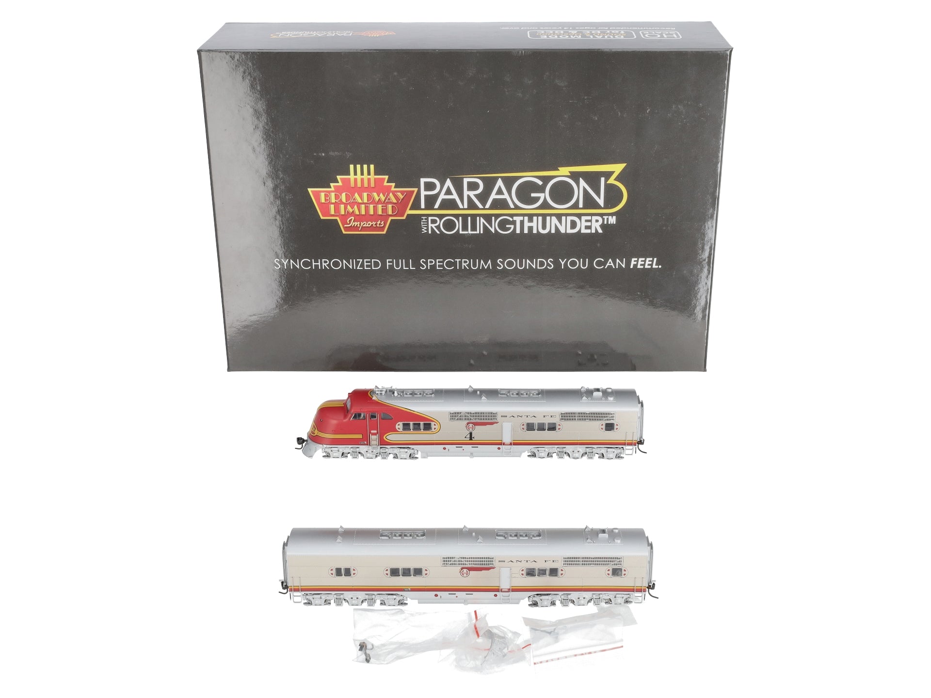 Broadway Limited 4540 HO ATSF E1 A/B Diesel Locomotive Set w/DCC/Sound ...