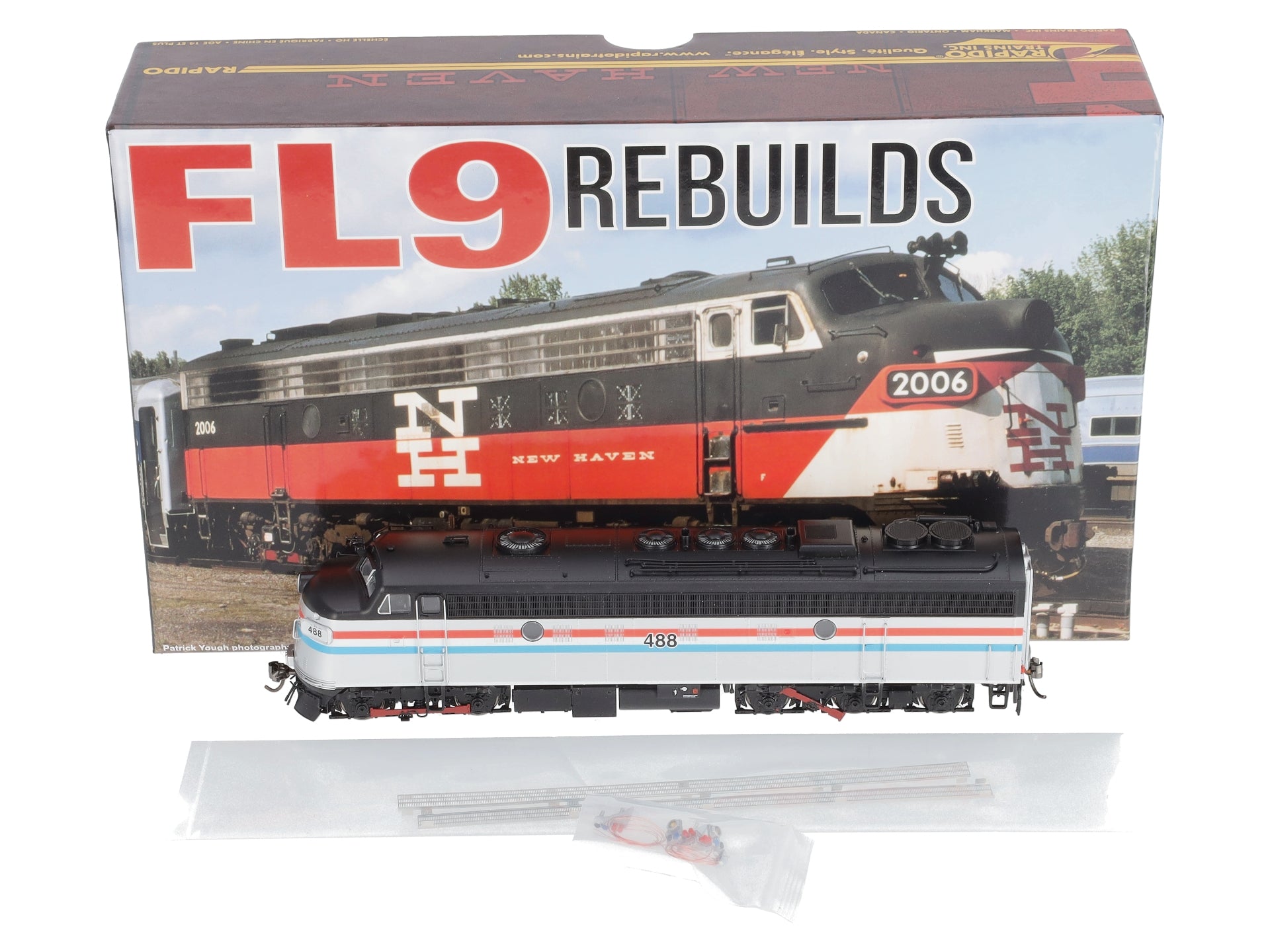 Rapido Trains 14615 HO Amtrak EMD FL9 Diesel Locomotive #488 w/Sound ...