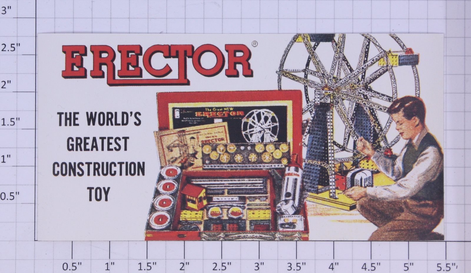 American Flyer 577-2 "Erector" Billboard Sticker Decal – Trainz