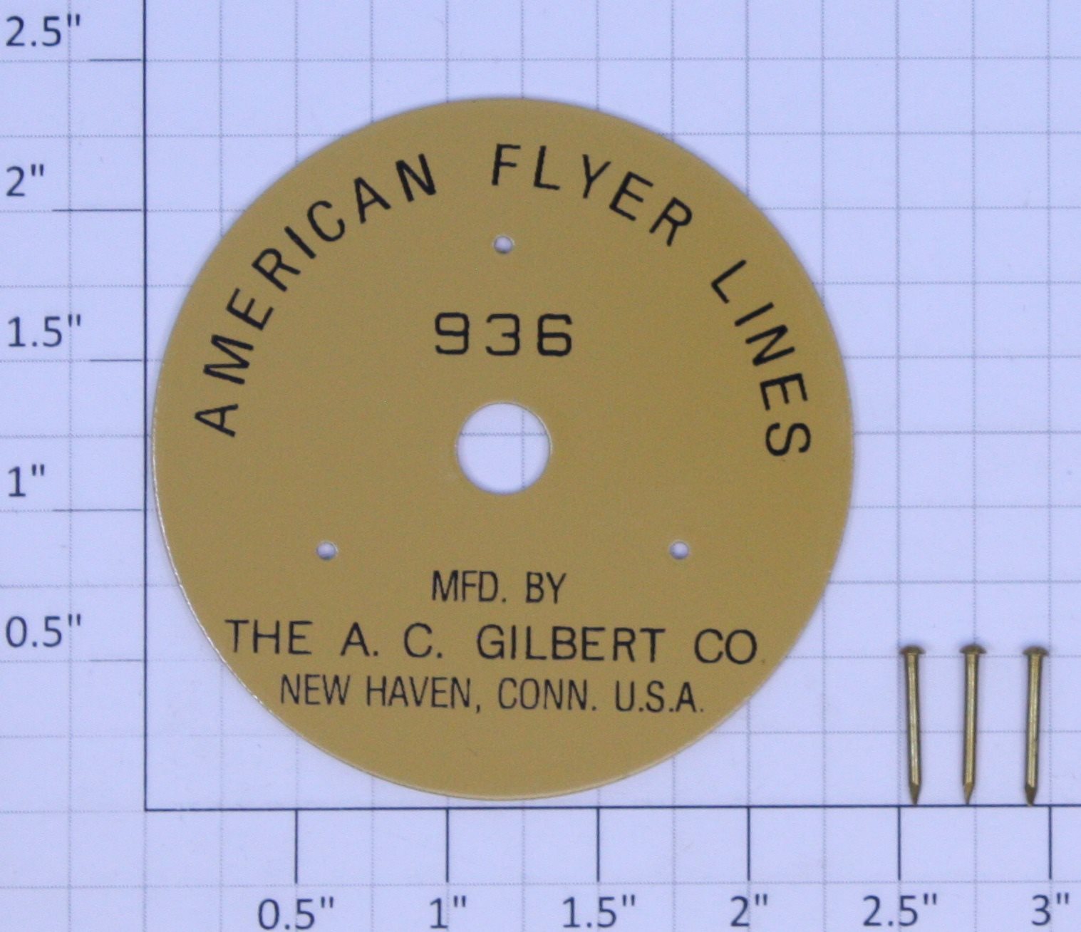 American Flyer 936-1 "American Flyer Lines" Reel Side with Nails – Trainz