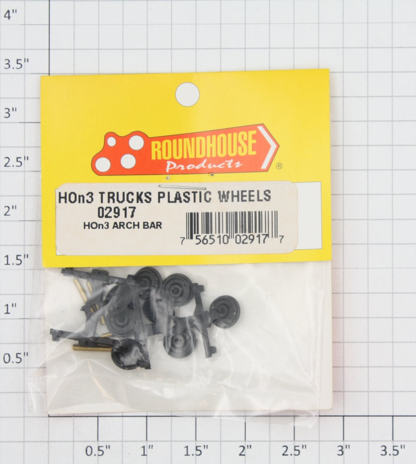 Roundhouse 2917 HO Arch Bar Trucks w/Plastic Wheels – Trainz