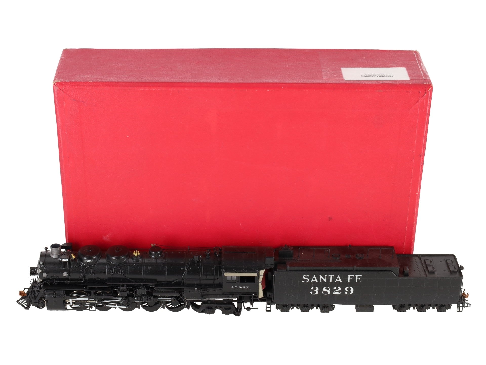 Key Imports HO BRASS ATSF 2-10-4 Steam Loco & Tender #3829 - Factory P ...