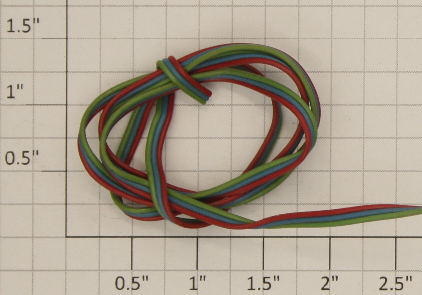 Acme 0627-821 #24 Gauge 3-Conductor Red/Blue/Green Wire Sold by the Fo ...