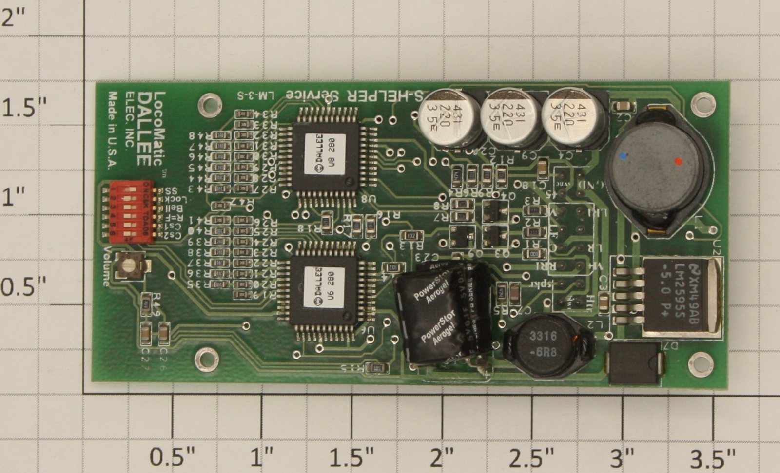 Dallee 01633 LocoMatic AC/DC Sound PCB Circuit Board – Trainz