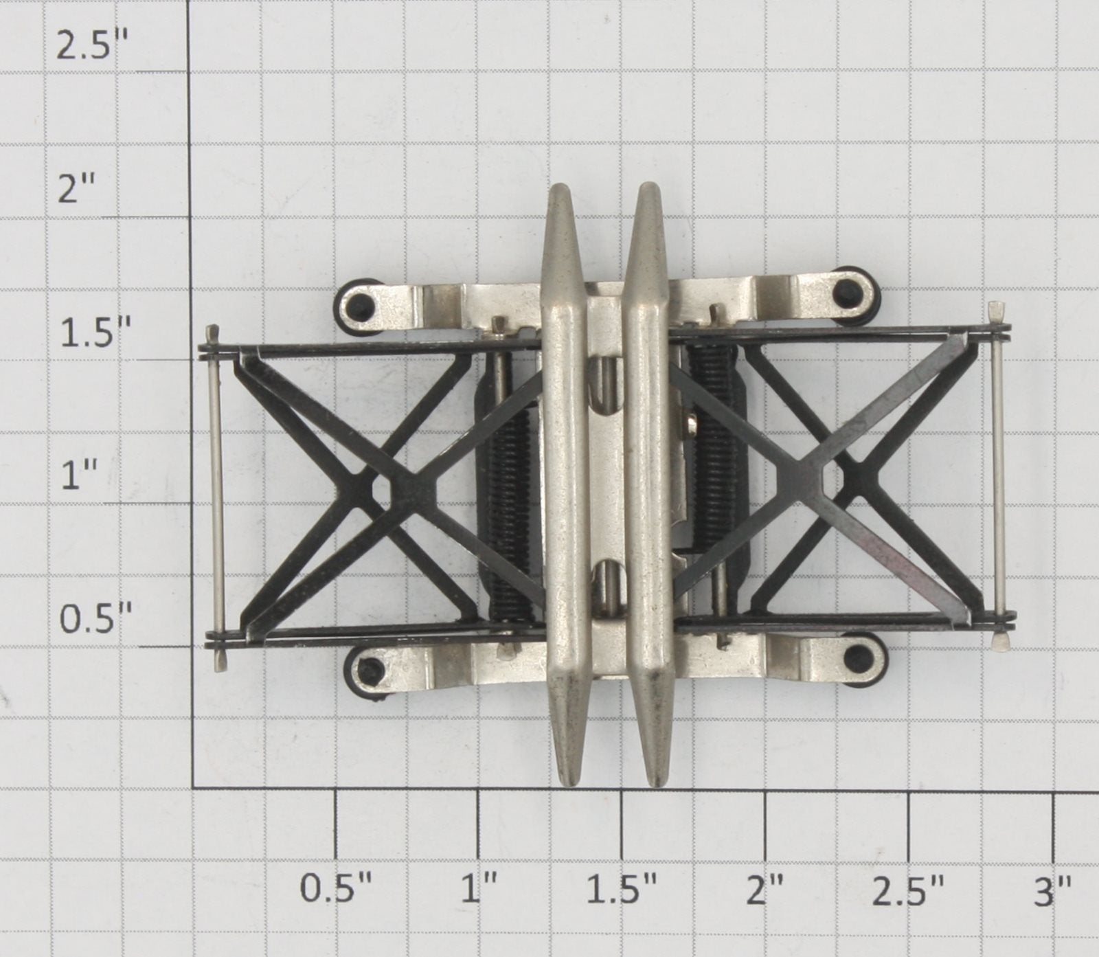 MTH FC-3250001 Silver Pantograph with Silver Contact and Black Insulat ...
