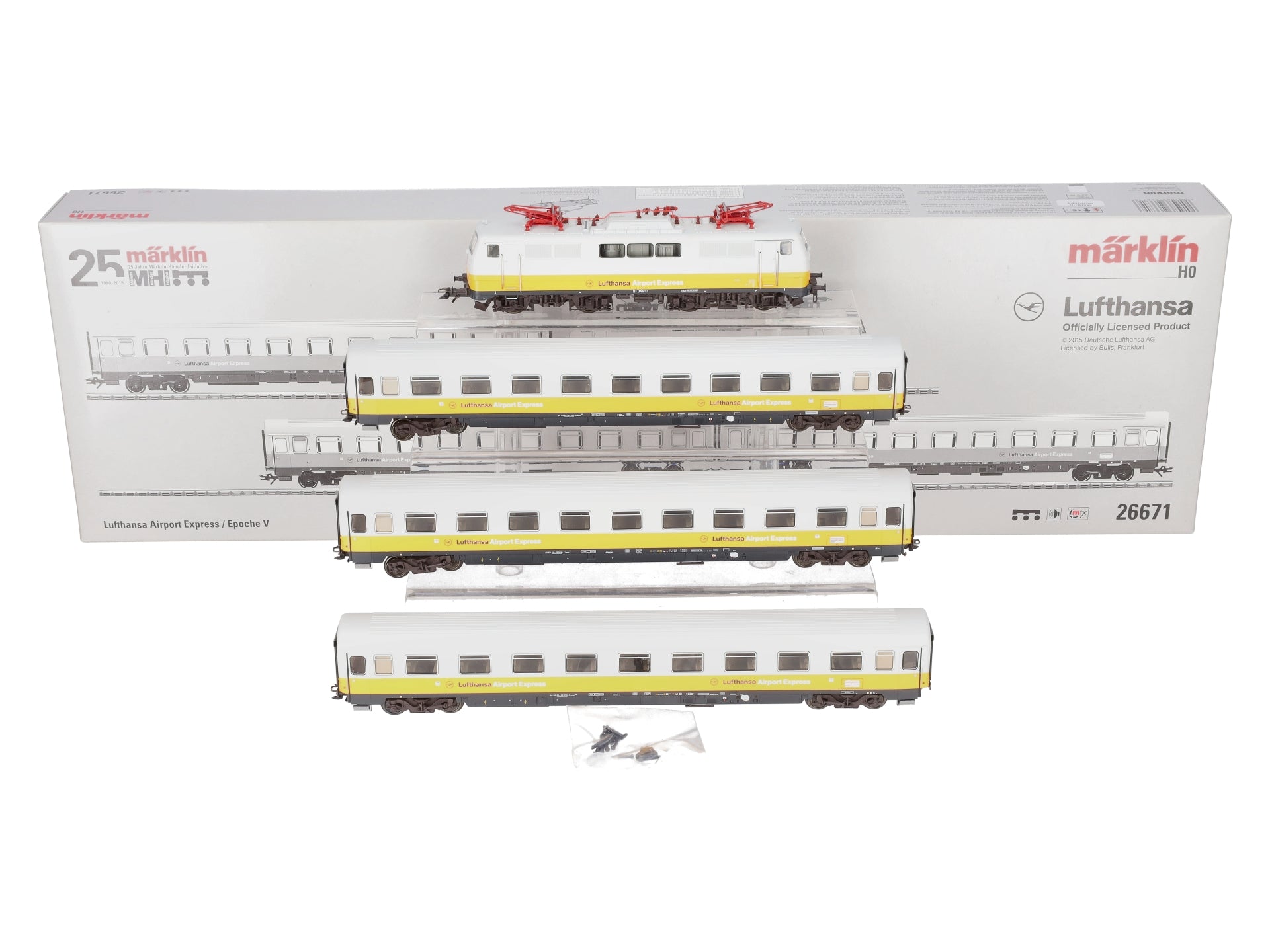 Marklin 26671 Lufthansa Airport Express HO Gauge Electric Train Set LN ...