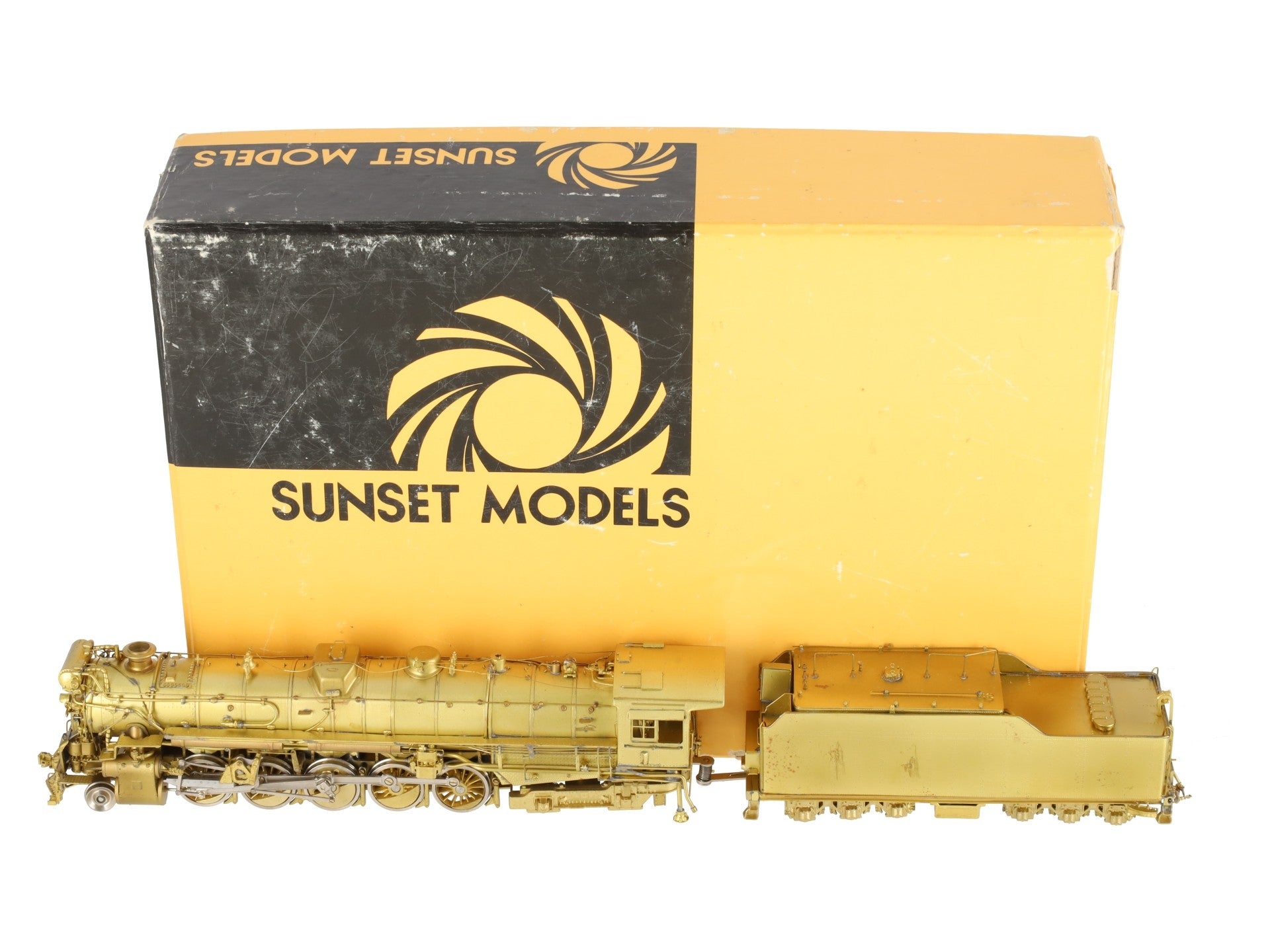 Sunset Models 610 HO BRASS T&P 2-10-4 Steam Loco & Tender EX/Box – Trainz