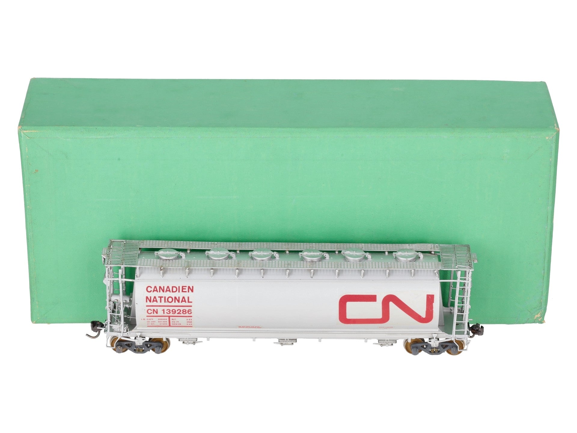 Overland 3039 HO BRASS Custom CN ACF Cylindrical Covered Hopper/Box ...