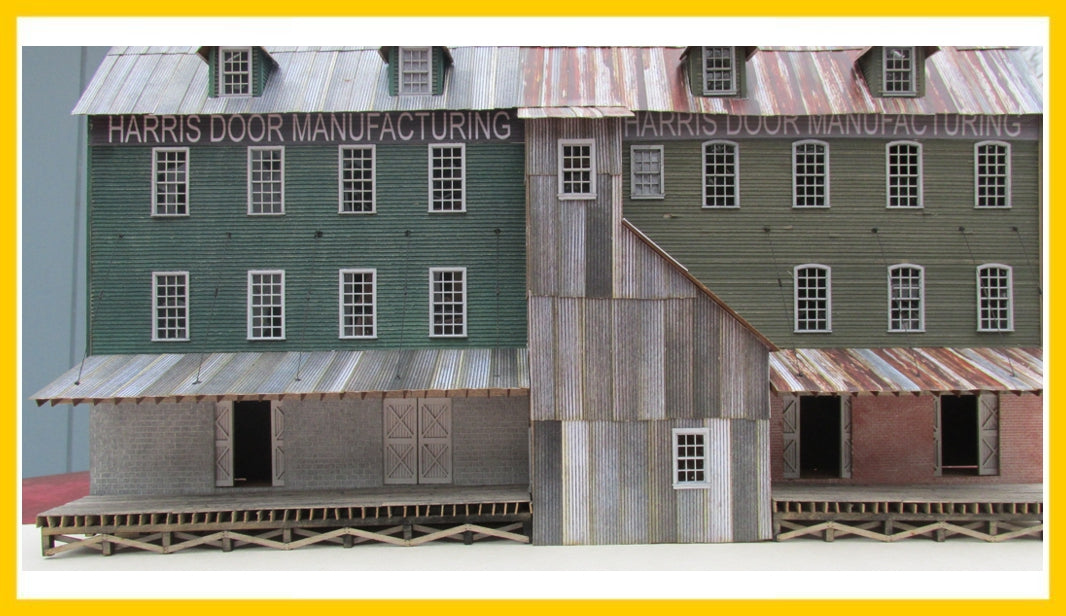 RS Laser Kits 2063-B HO Harris Door Manufacturing Building Kit – Trainz