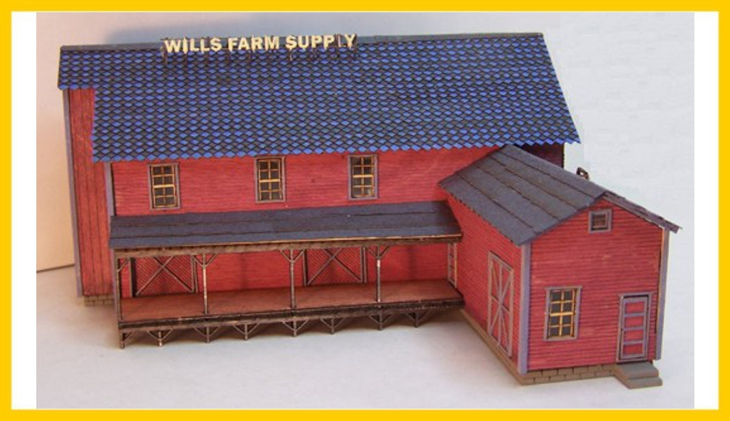 RS Laser Kits 3008-B N Wills Feed and Seed Building Kit – Trainz