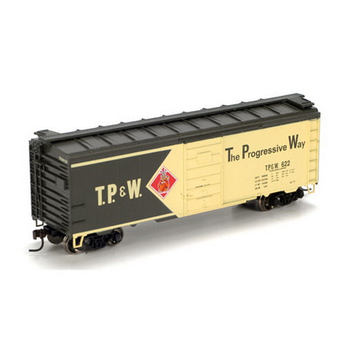 Athearn 73460 HO Scale Toledo Peoria & Western 40' Superior Boxcar #62 – Trainz
