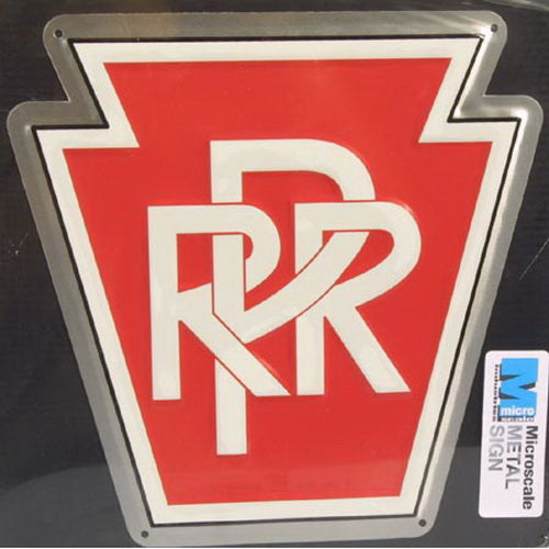 Microscale 10001 PRR 8" Die-Cut Metal Sign – Trainz