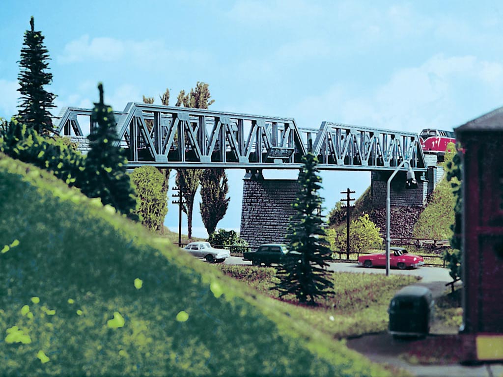 Vollmer 2545 HO Scale Truss Bridge Plastic Model Building Kit – Trainz