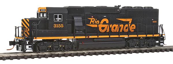 Walthers 920-75402 N Scale DRGW EMD GP60 Diesel Locomotive #3155 – Trainz