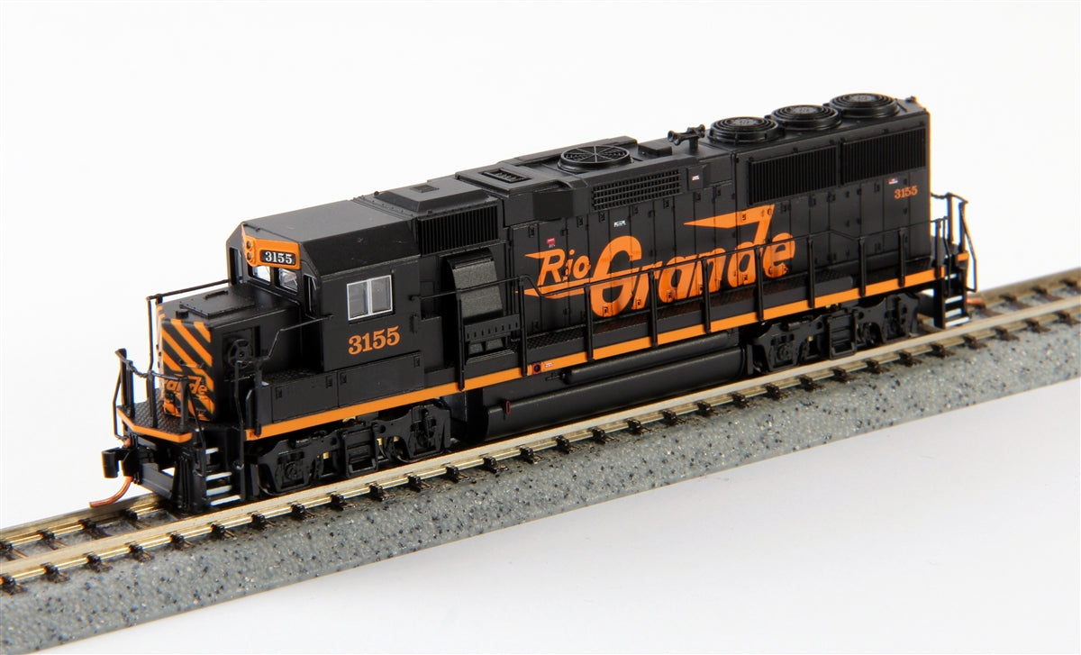 Walthers 920-75402 N Scale DRGW EMD GP60 Diesel Locomotive #3155 – Trainz