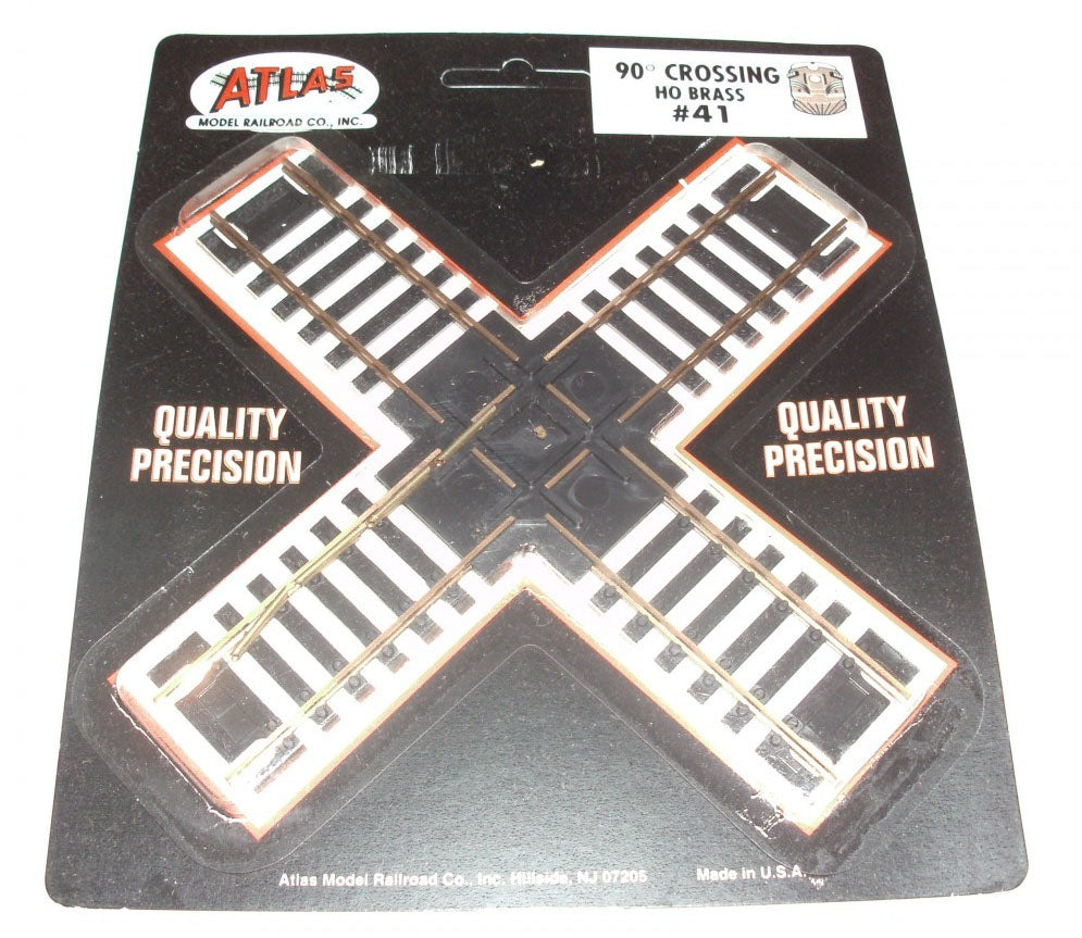 Atlas 41 HO Brass 90° Crossing Track – Trainz