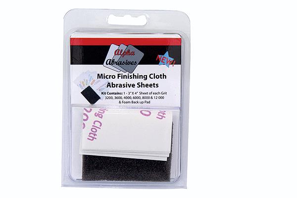 Alpha Abrasives 2050 Micro Finishing Cloth Abrasive Sheets (Pack of 6 ...