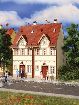 Vollmer 3843 Semi-Detached Stucco House 2-Pack Plastic Model Building ...