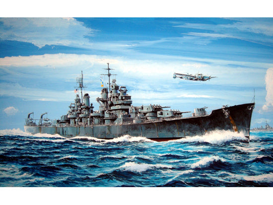 Trumpeter 05724 1:700 1943 USS Baltimore CA68 Heavy Cruiser Ship Model ...