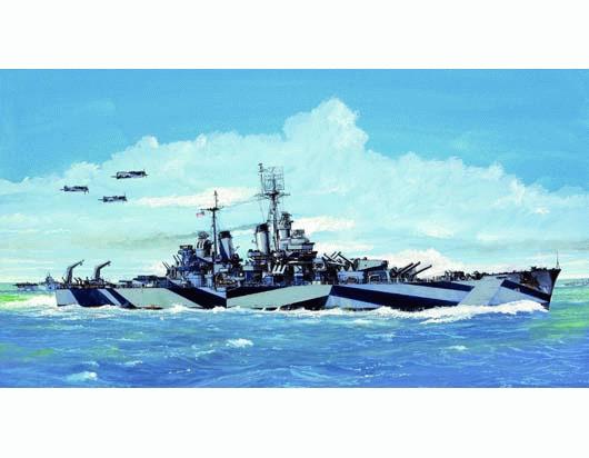 Trumpeter 05725 1:700 1944 USS Baltimore CA68 Heavy Cruiser Military S ...