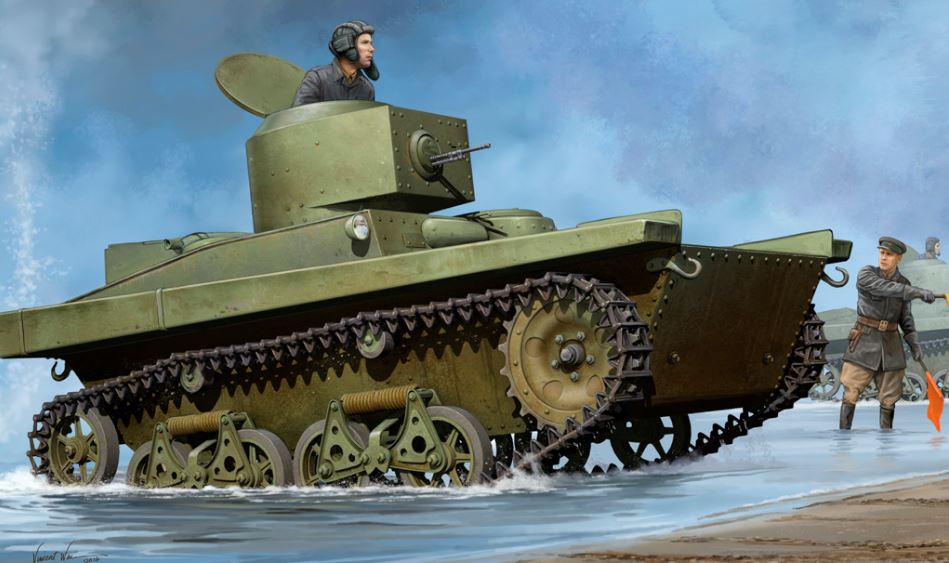 Hobby Boss s 83819 1:35 Podolsk Soviet T-37A Light Military Tank Model ...