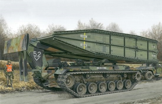 Dragon 3606 1:35 M48 Armored Launched Bridge Military Vehicle Model Ki ...