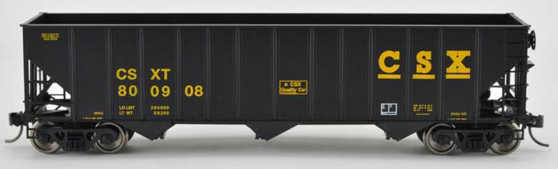 Bowser 42171 HO CSX Small Logo 100-Ton Open Hopper Car #800908 – Trainz