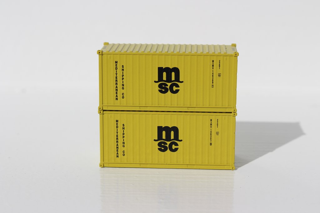 JTC Model Trains 205307 N MSC 20' Standard Height Container w/Magnetic ...
