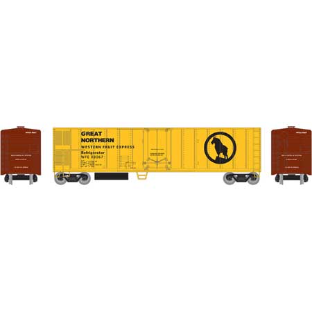 Roundhouse 71676 HO Great Northern/Western Fruit Express 50' SS Reefer ...