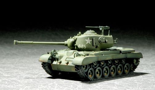 Trumpeter 07288 1:72 US M46 Patton Medium Military Tank Model Kit – Trainz