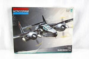 Monogram 7546 Black Widow P-61 Model Military Aircraft Plane Model Kit ...