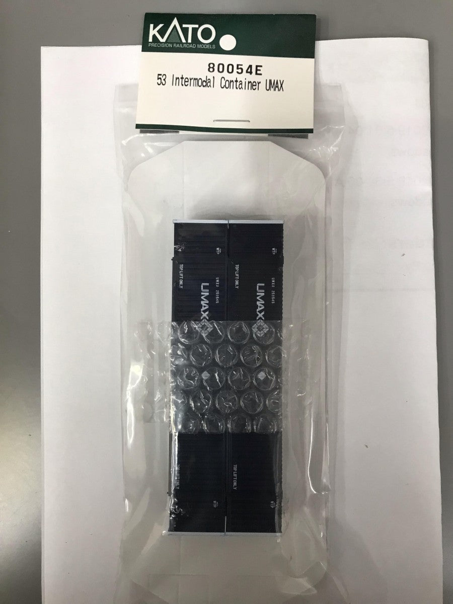 Kato 80054E N Scale UMAX 53' Intermodal Container Set (Set of 2) – Trainz
