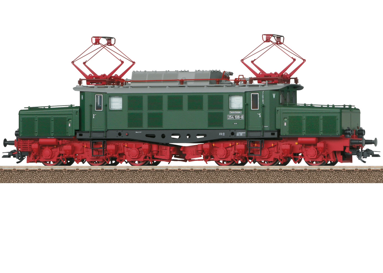 Trix 25991 HO DR/GDR Class 254 Heavy Freight Electric Locomotive with ...