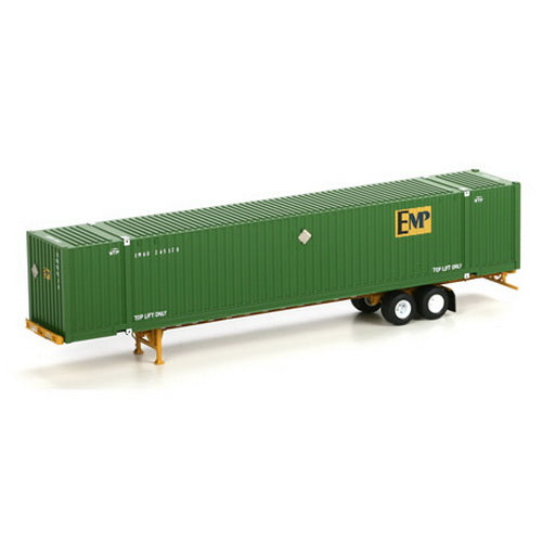 Athearn 28965 HO RTR EMP 53'' Jindo Intermodal Container & Chassis – Trainz