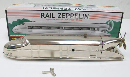Schylling RZS O Rail Zeppelin Classic Tin Wind-Up Electric Locomotive – Trainz