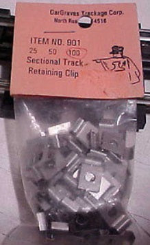 Gargraves 901 O Sectional Track Retaining Clips (Pack of 100) – Trainz