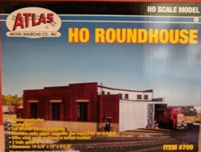 Atlas 709 HO Scale Roundhouse Building Model Kit – Trainz
