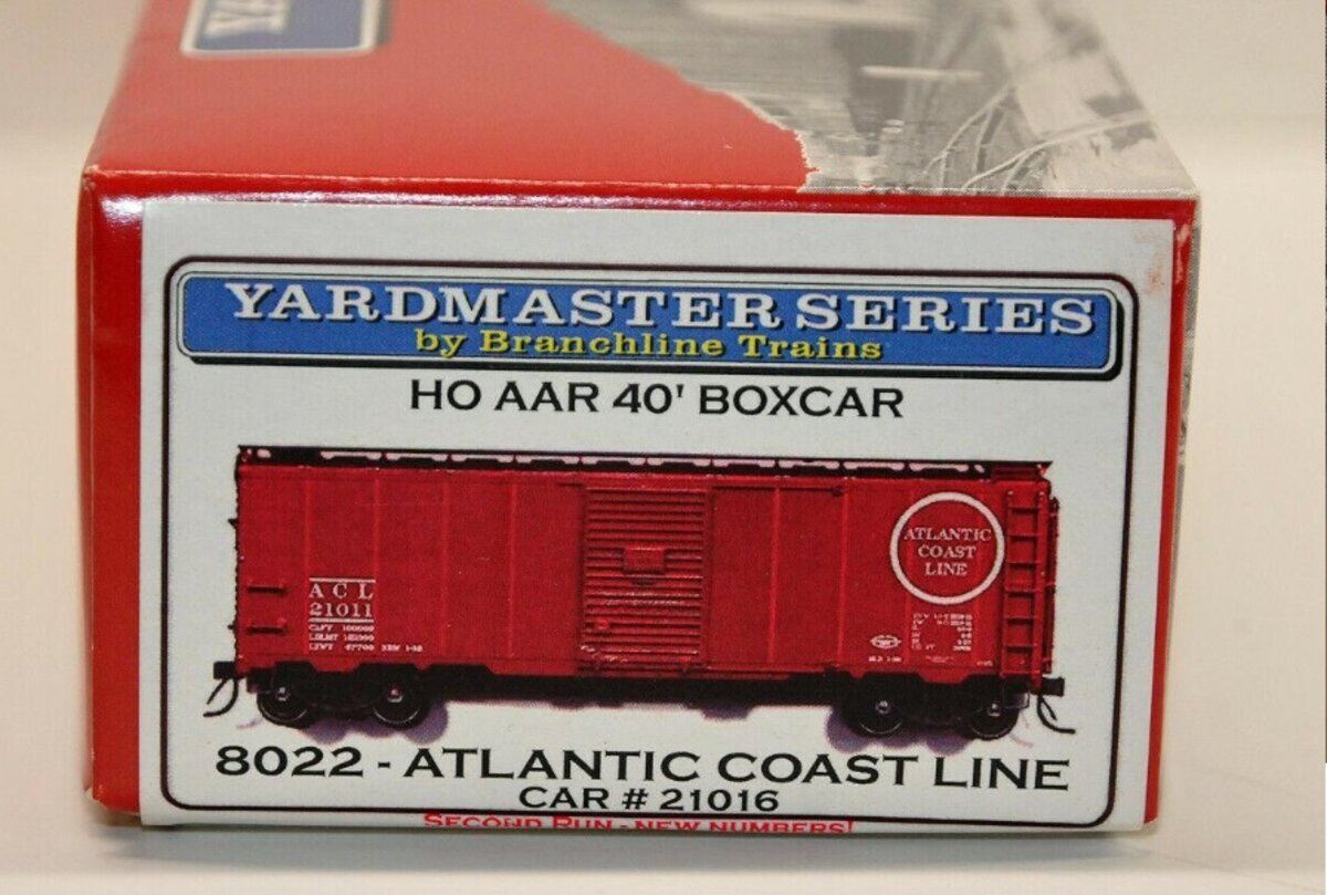 Branchline Trains 8022 HO Atlantic Coast Line 40'AARBoxcar Yardmaster ...