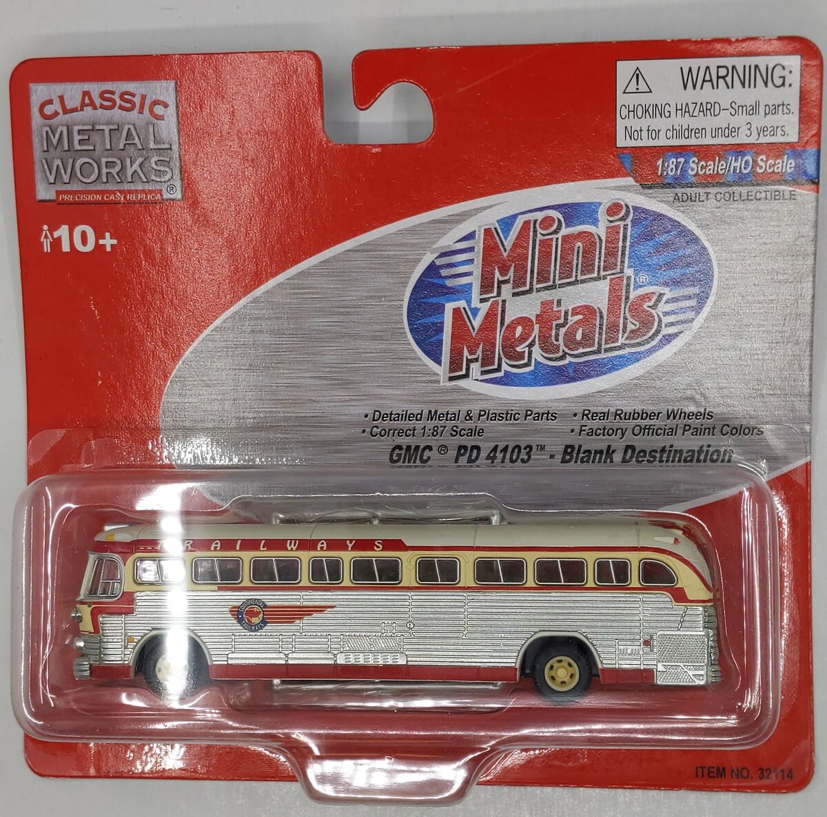 Classic Metal Works 32114 HO Scale GMC PD 4103 - Blank Destination – Trainz